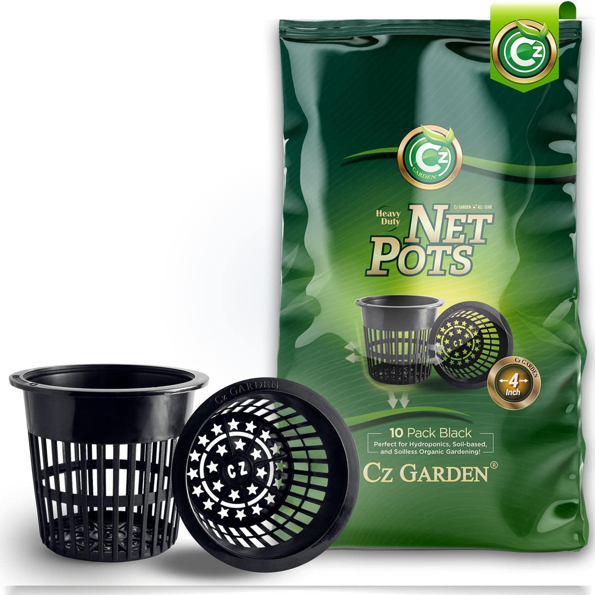 4 inch Net Pots Super Heavy Duty Cups Wide Lip Design – Cz Garden